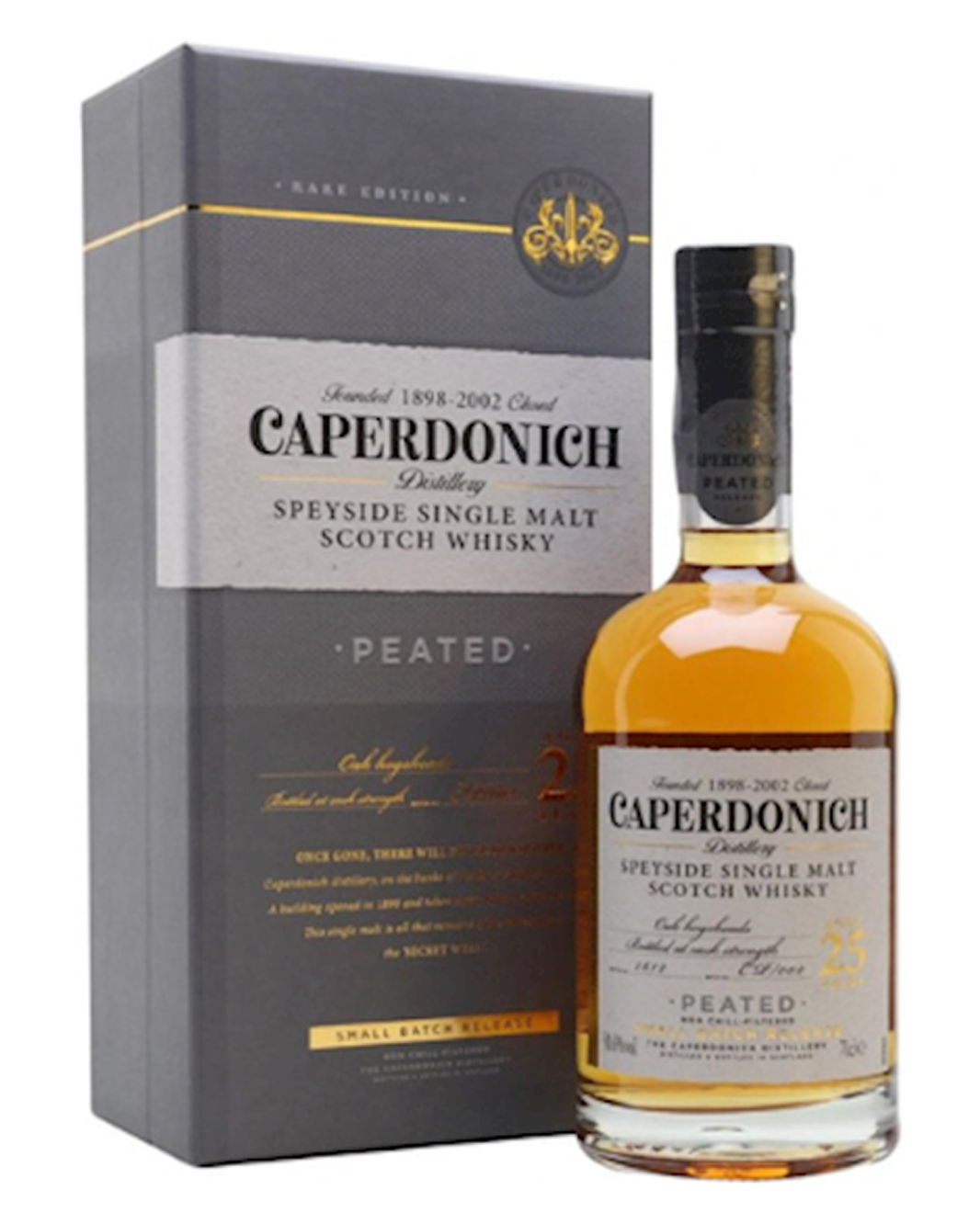 Caperdonich Small Batch Release Peated 25 Year Old Single Malt Scotch ...